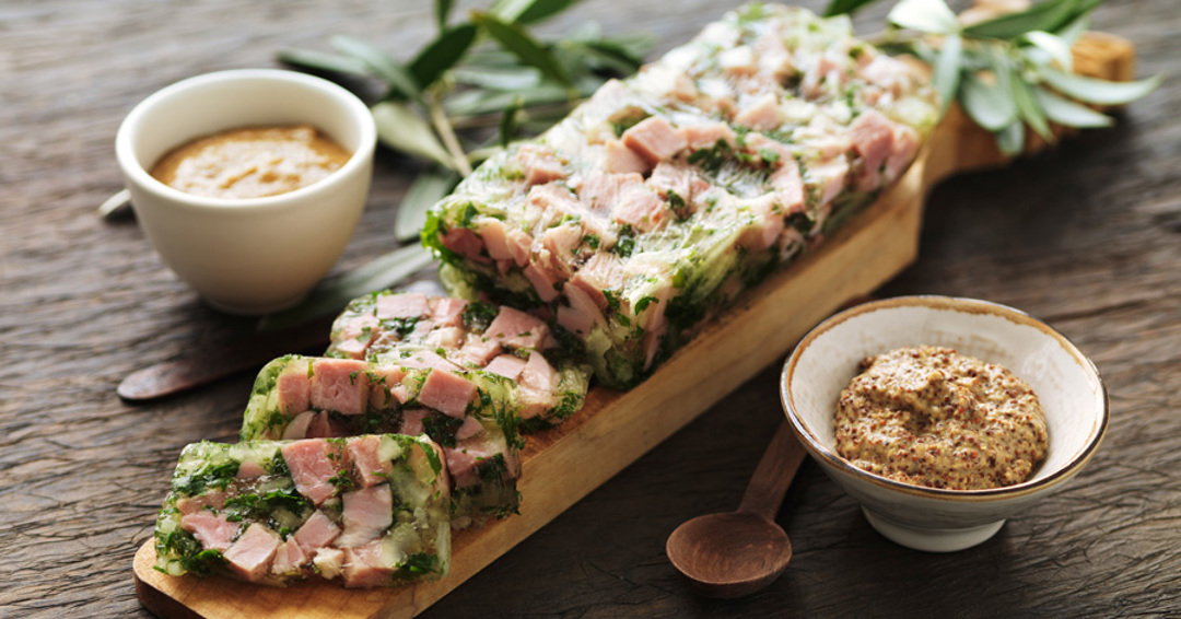 Terrine med skinke og persille